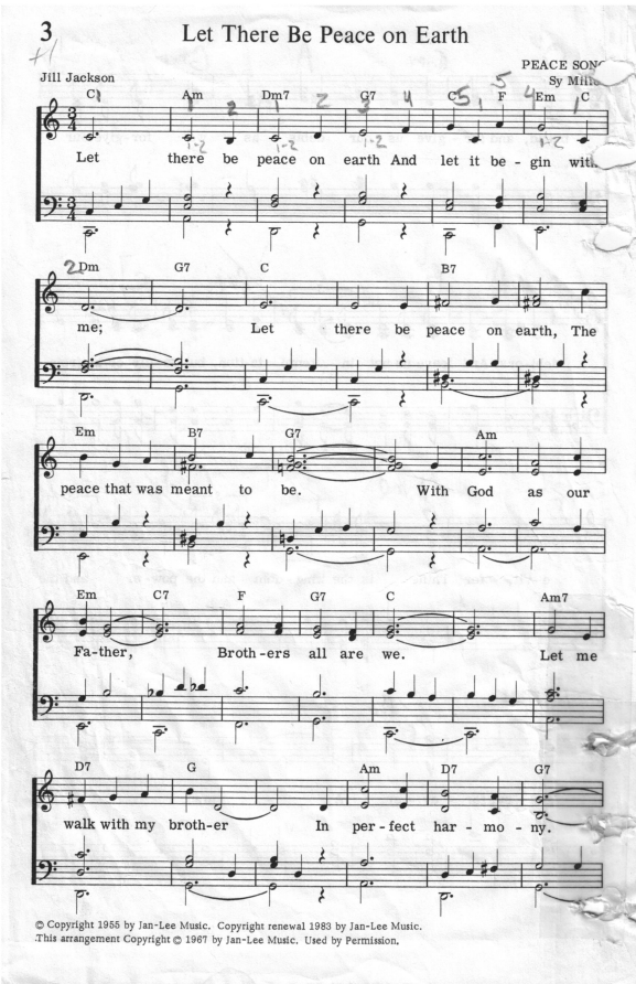 #3 Let There Be Peace On Earth - Wings of Song